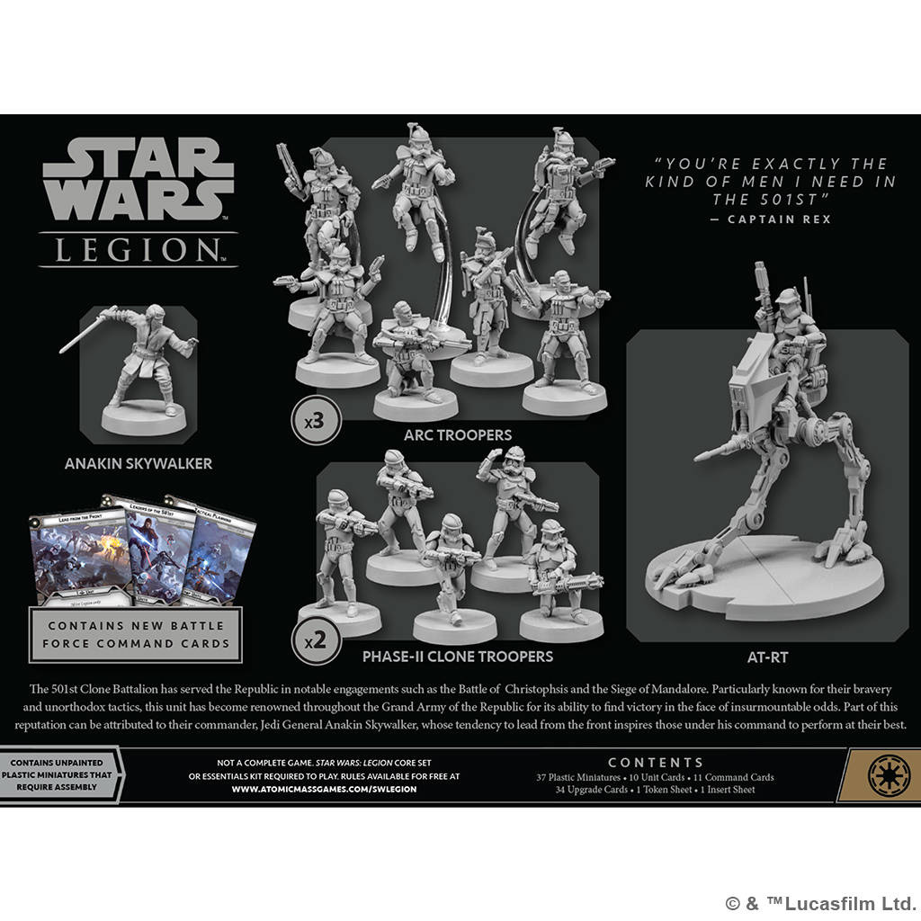 Star Wars: Legion 501st Legion Battle Force Starter Set | Gry Bitewne ...